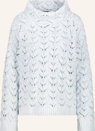Monari Monari Pullover Mit Glitzergarn Und Pailletten blau