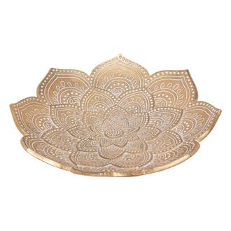 Atmosphera Atmosphera - Schale oasis harz vergoldet d29,5cm