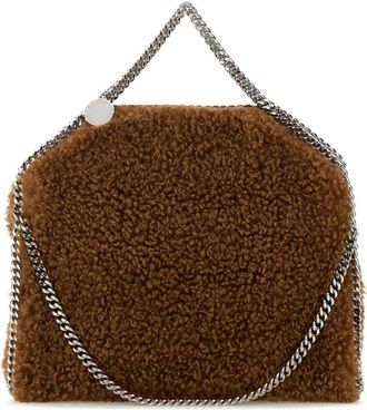 Stella McCartney Femme, Sacs, Brun, Taille: ONE Size Alter Mat Shearling Falabella Handbag