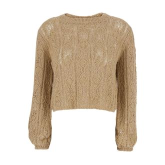 Semicouture Damen, Strickwaren, Beige, LGr&ouml;&szlig;e