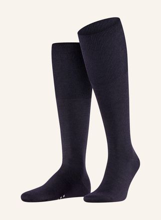 Falke Kniestr&uuml;mpfe Airport blau