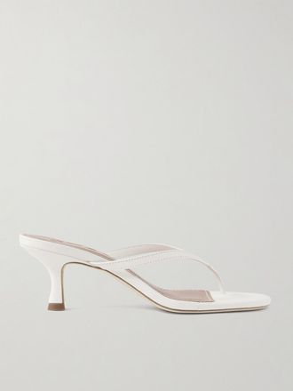 Staud Sandales En Cuir Freja - Blanc
