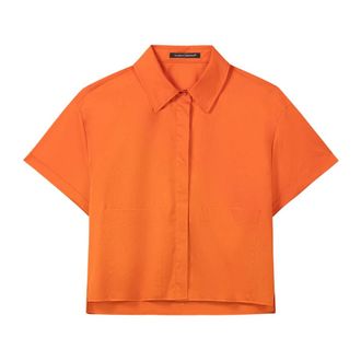 Luisa Cerano Kurze- kastenf&ouml;rmige Bluse - - Blouses & Shirts - Damen - Orange - L