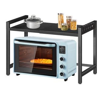 Generic K&uuml;chenregal, verstellbares Mikrowellenregal, mehrschichtige Mikrowellenunterst&uuml;tzung, Laderegal mit einem 160-Pfund-Lager, Besteck-resistente Unterst&uuml;