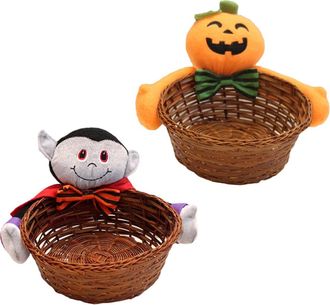 BESTONZON 2st Halloween-s&uuml;&szlig;igkeitenschale Dekorative Bonbonschale Halloween-party-dekore Sch&uuml;sseln Zum Servieren Von Gem&uuml;se Dekoschale K&uuml;rbis-s&uuml;&szlig;igkeitsschale V