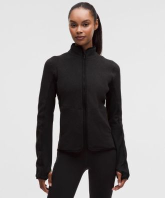 lululemon Laufjacke aus weichem f&uuml;r Frauen - Gr&ouml;&szlig;e XL in Black