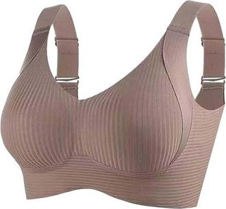 Generic Soutien Gorge Femme avec Bonnet Complet Fermeture Devant avec Maintien Souple Soutien Gorge sans Armature Anti Affaissement Classiques Bralette Soutie