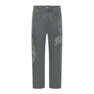 GCDS Weite Denim-Hose - - Jeans - Herren - Grau - W30