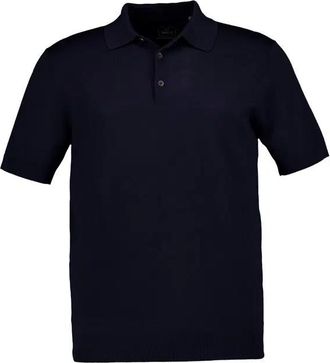 Boggi Milano Herren Polo-Shirt blau unifarben
