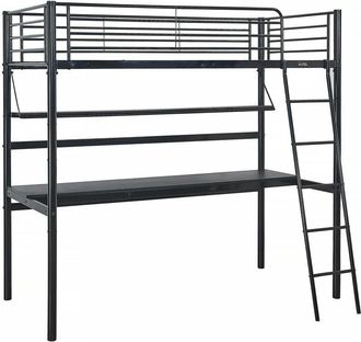 Habitat et Jardin Habitat Et Jardin - Hochbett mit Schreibtisch Alona - 90 x 190 cm - Schwarz