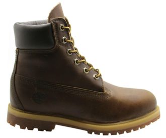 Timberland 6 Inch Premium Lace Up Braun Leder Casual Womens Stiefel 8232A B72D