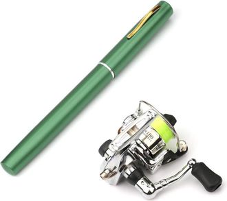 Lixada 1 Mt / 1,4 Mt Tasche Faltbare Angelrute Reel Combo Mini Pen Angelrute Kit Teleskop Angelrute Spinnrolle Combo Kit