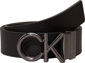 Calvin Klein Herren Gürtel Ledergürtel, Braun (Black/Brown), 110 cm