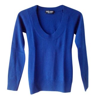 Dolce & Gabbana Blue Wool Jumper