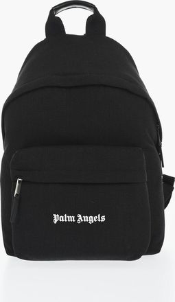 Palm Angels Solid-Color Cordura Backpack with Logo Embroidery Palm Angels
