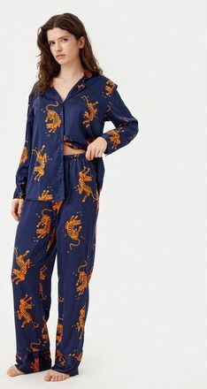 Hunkem&ouml;ller Pyjama Maritime Blue 300784 Dunkelblau Regular Fit