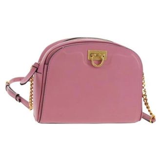 Ferragamo Sac bandouli&egrave;re en cuir Pre-owned - Femme - Pre-owned - Rose - Taille: ONE Size