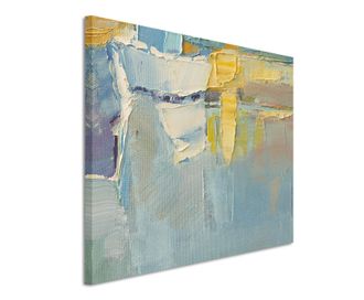 Paul Sinus Art XXL Fotoleinwand 120x80cm Abstraktes Pastellgemälde auf Leinwand exklusives Wandbild moderne Fotografie für ihre Wand in vielen Größen