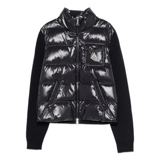 Moncler Padded Knitted-panels Jacket