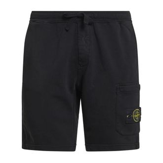Stone Island Homme, Shorts, Noir, Taille: S 6200011 Cotton Fleece Shorts