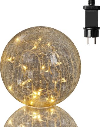 Hellum LED-Deko-Kugeln (Glas, &Oslash; 25 cm, 24 LED)