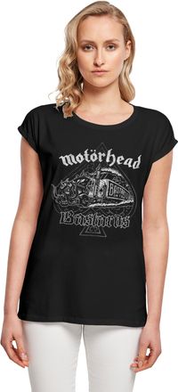 Merchcode Merchcode Damen T-Shirt Ladies Mot&ouml;rhead - Bastards Train Extended Shoulder Tee, Loose Fit, 100% Cotton, XS