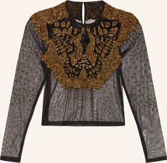 AllSaints Allsaints Blusenshirt Greta Aus Mesh Mit Pailletten schwarz