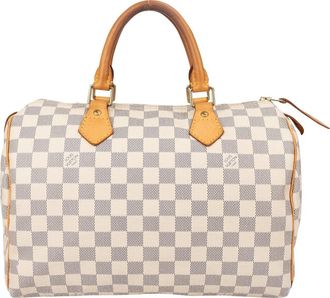 Louis Vuitton Crossbody Bags - Louis Vuitton Damier Azur Monogram Speedy 30 Handb - Gr. unisize - in Weiß - für Damen