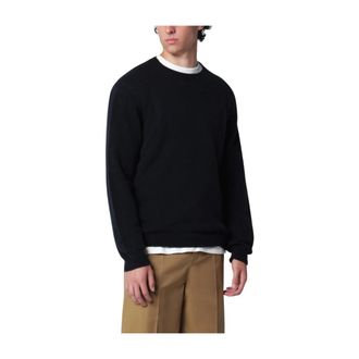 Roberto Collina Girocollo ML - - Knitwear - Herren - Blau - S