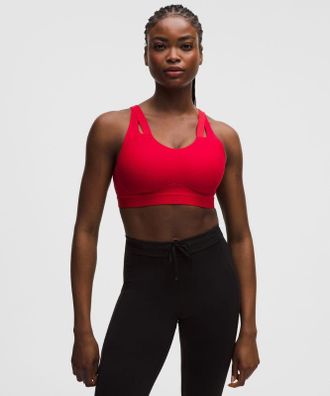 lululemon Levitation Sport-BH Starker Halt B-DD-Cups f&uuml;r Frauen - Neon - Gr&ouml;&szlig;e 32DD