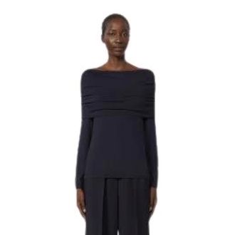 Max Mara Damen, Strickwaren, Blau, SGr&ouml;&szlig;e