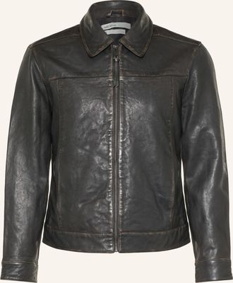 AllSaints Allsaints Lederjacke Oakland schwarz