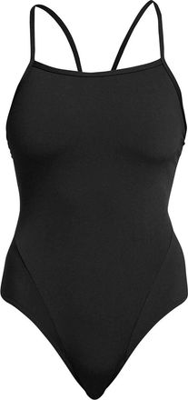 Funkita Ladies Single Strap One Piece Still Black - Schwimmanzug für Damen, Größe:38