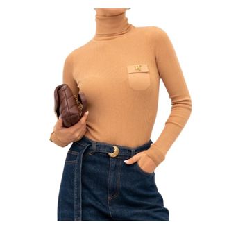 Elisabetta Franchi Damen, Strickwaren, Beige, XSGr&ouml;&szlig;e