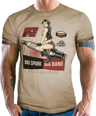 Gasoline Bandit T-Shirt für Biker, Motorrad und Racing Fans: Big Spark