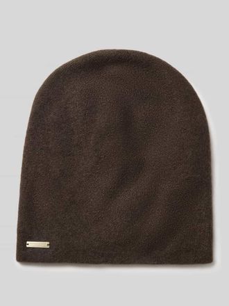 Seeberger Doppelt gestrickte Beanie aus reinem Kaschmir