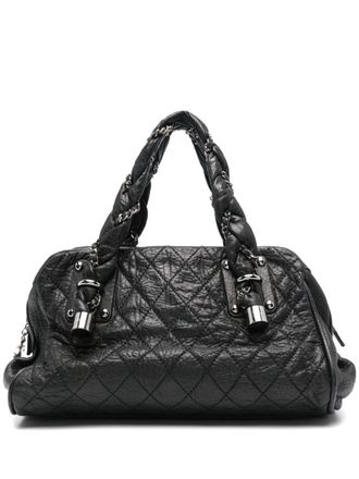 Chanel sac cabas à design matelassé (2006-2008) - Noir