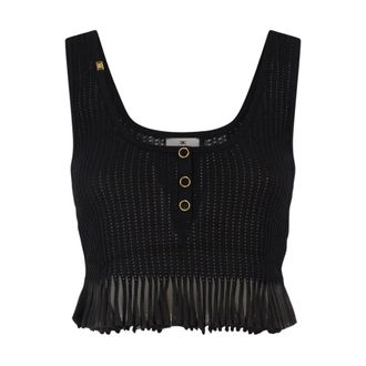 Elisabetta Franchi Damen, Oberteile, Schwarzk, LGr&ouml;&szlig;e