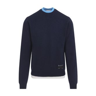 Marni Kaschmirpullover - - Knitwear - Herren - Blau - M