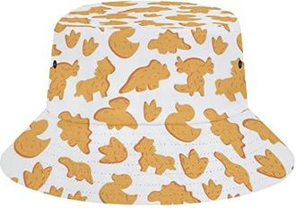 Generic Axolotl Dinosaure Canard Cheval Nugget De Poulet Wh Chapeau De Pêcheur Pliable Chapeau Pêche Anti-UV Pêcheur Cap pour Été Sports Loisirs