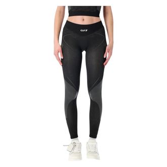 Off-white Femme, Pantalons, Noir, Taille: 40/42 FR Racing Leggings Active