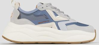 Alexander Smith Horizon Woman in azure semi-transparent rip-stop and suede details