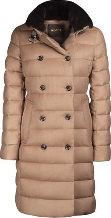 Moorer Femme, Manteaux, Brun, Taille: 36 FR Longan-Eda