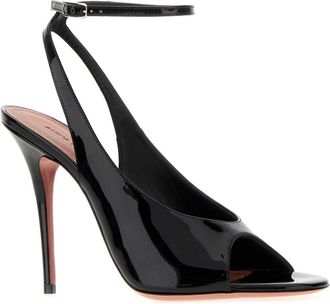 Amina Muaddi Blacksilver Scarpe Con Tacco High Heel Shoes