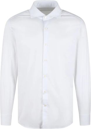 Brian Dales chemise &agrave; ourlet incurv&eacute; - Blanc