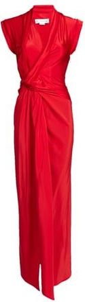 Victoria Beckham Robe longue cintr&eacute;e en soie