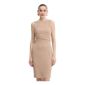 Guess Damen, Kleider, Beige, XLGr&ouml;&szlig;e