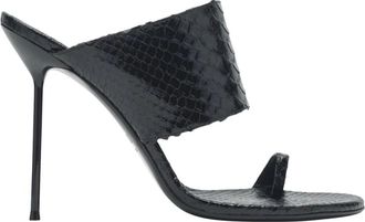 PARIS TEXAS Femme, Chaussures, Noir, Taille: 37 1/2 EU Lidia Thong Ring Mule 105