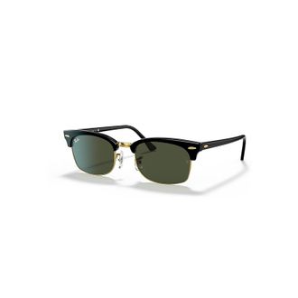 Ray-Ban Clubmaster Square Legend Gold Sonnenbrillen Schwarz Fassung Gr&uuml;n Glas 52-21