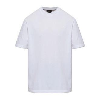 Brioni Baumwoll-T-Shirt mit Logo - - Tops - Herren - Wei&szlig; - 2XL